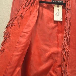 Jackets & Coats | Vintage Red Fringe Jacket | Poshmark